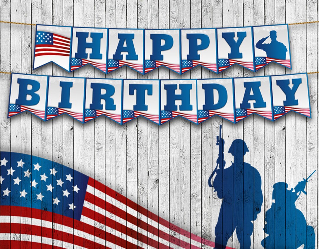 Military Welcome Home, Deployment, Soldier Banner, Happy Birthday ...