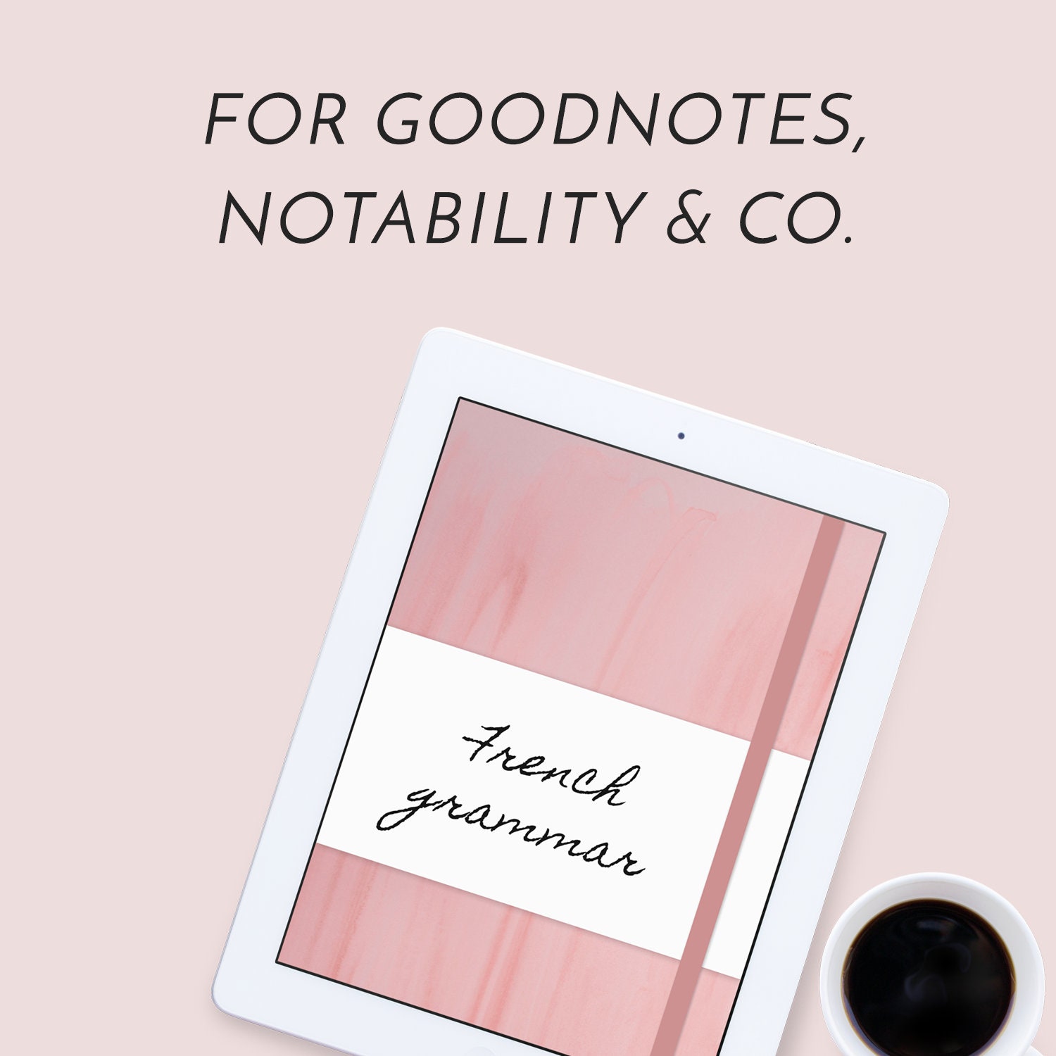 5 Pink Patterned Digital Notebook Covers for Goodnotes, Notability ...