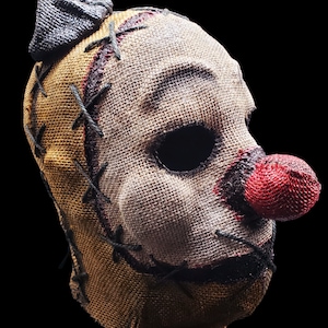 Handmade Halloween Burlap Scarecrow Mask - Etsy