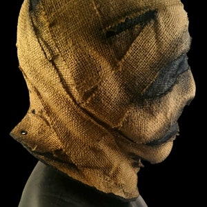 Handmade Halloween Burlap Scarecrow Mask - Etsy