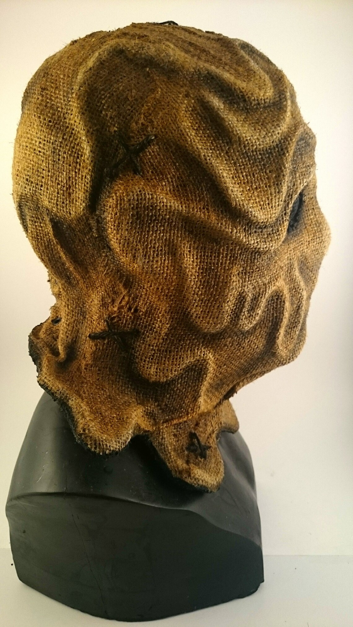 Handmade Halloween Burlap Scarecrow Mask - Etsy