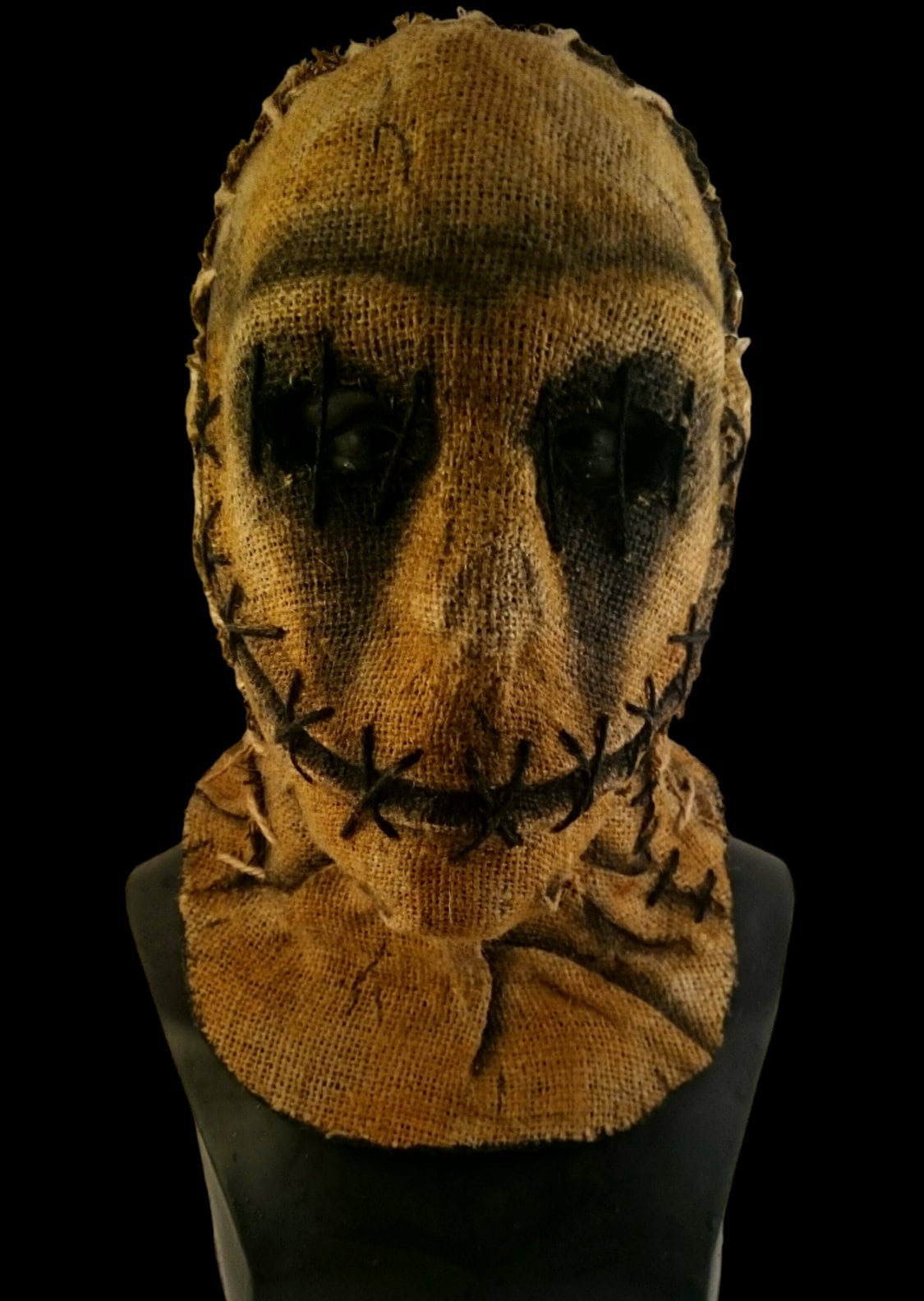 Handmade Halloween Burlap Scarecrow Mask - Etsy