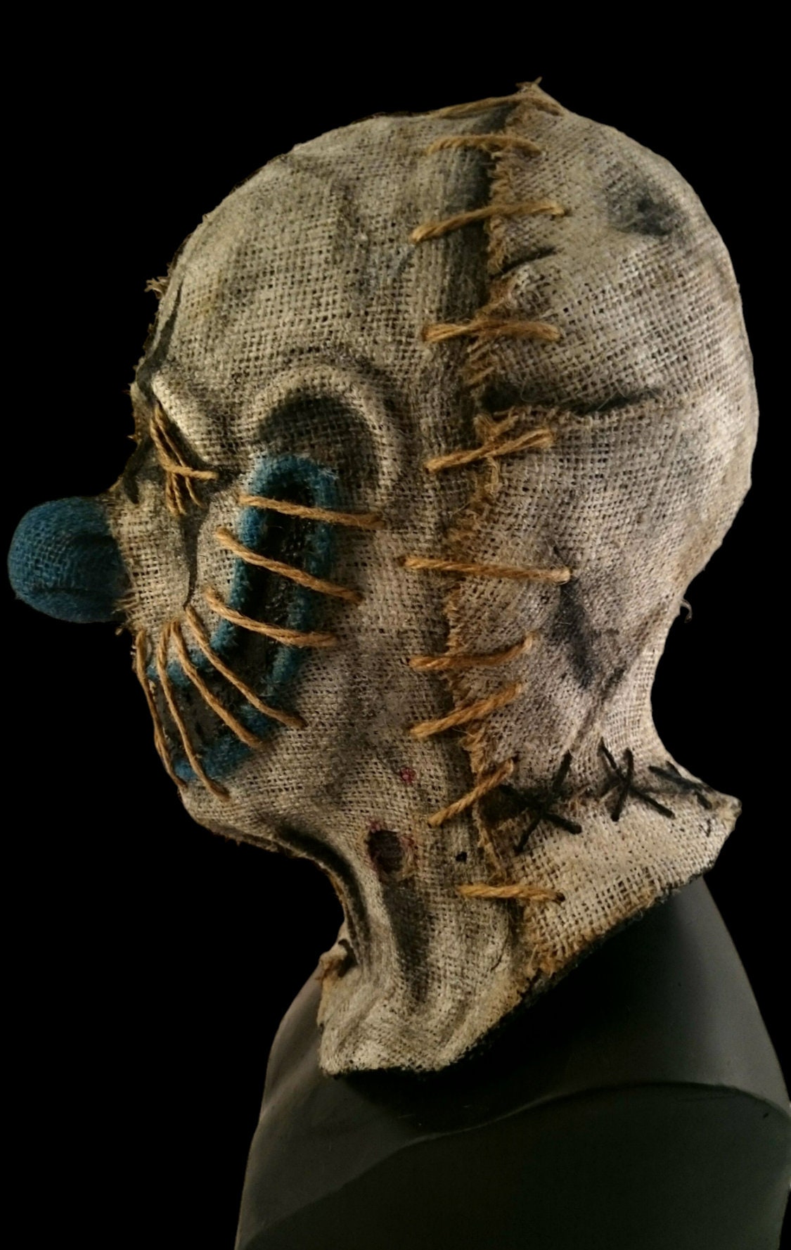 Handmade Halloween Burlap Scarecrow Mask - Etsy