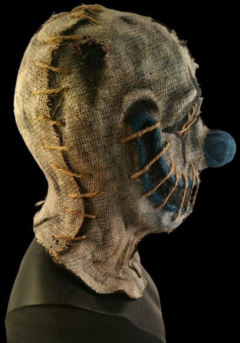 Handmade Halloween Burlap Scarecrow Mask - Etsy