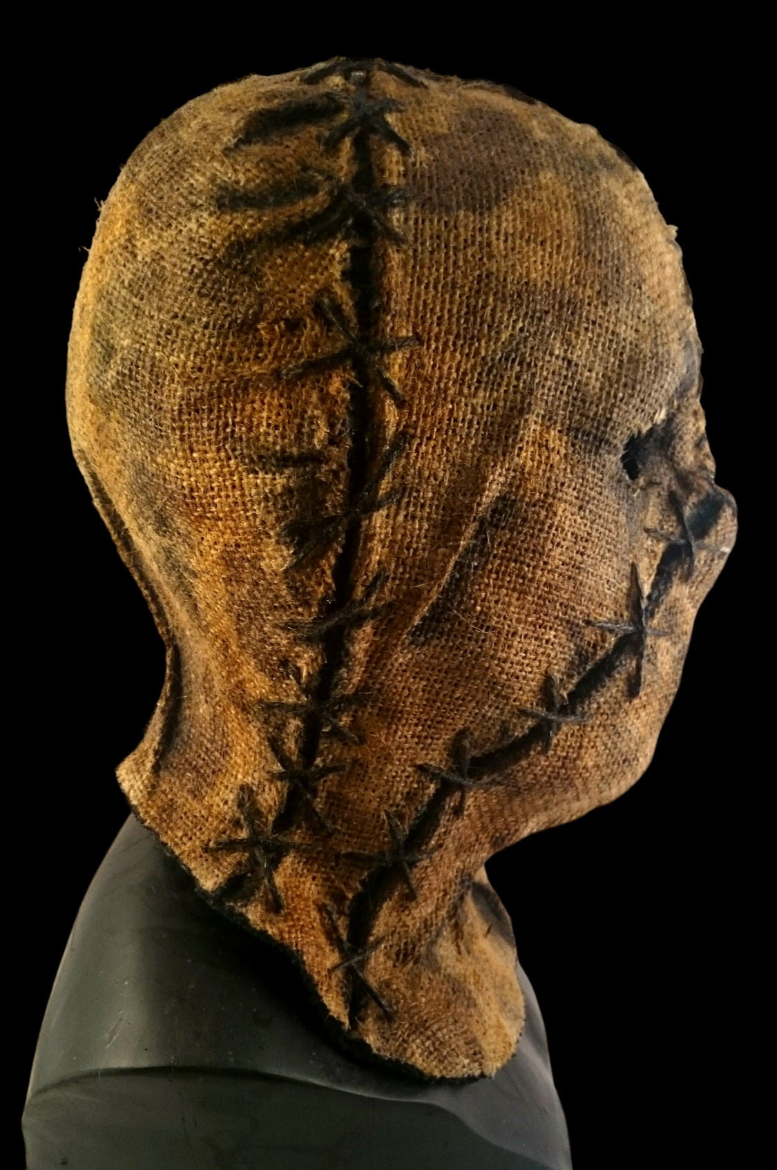 Handmade Halloween Burlap Scarecrow Mask - Etsy