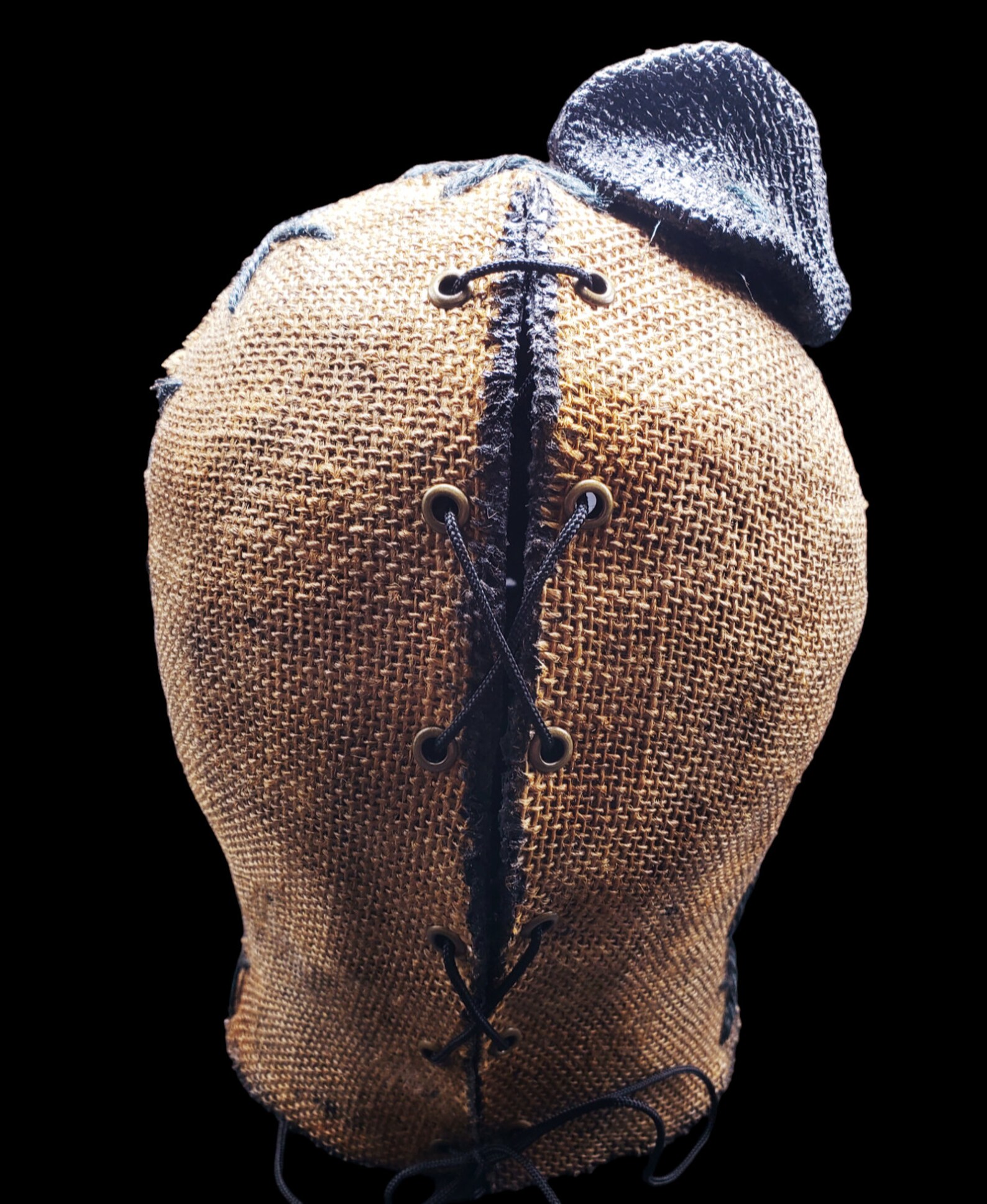 Handmade Halloween Burlap Scarecrow Mask - Etsy