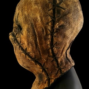 Handmade Halloween Burlap Scarecrow Mask - Etsy