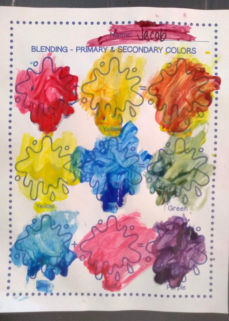 Color Theory - Let's Learn Colors! - Coloring & Activity Pages - Etsy