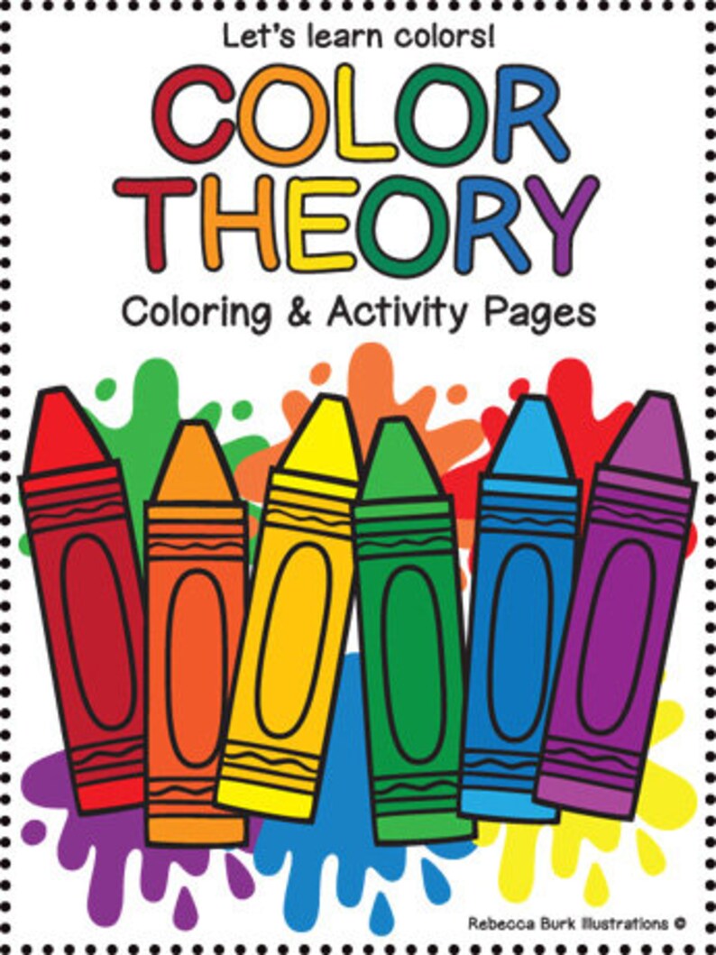 Color Theory - Let's Learn Colors! - Coloring & Activity Pages - Etsy