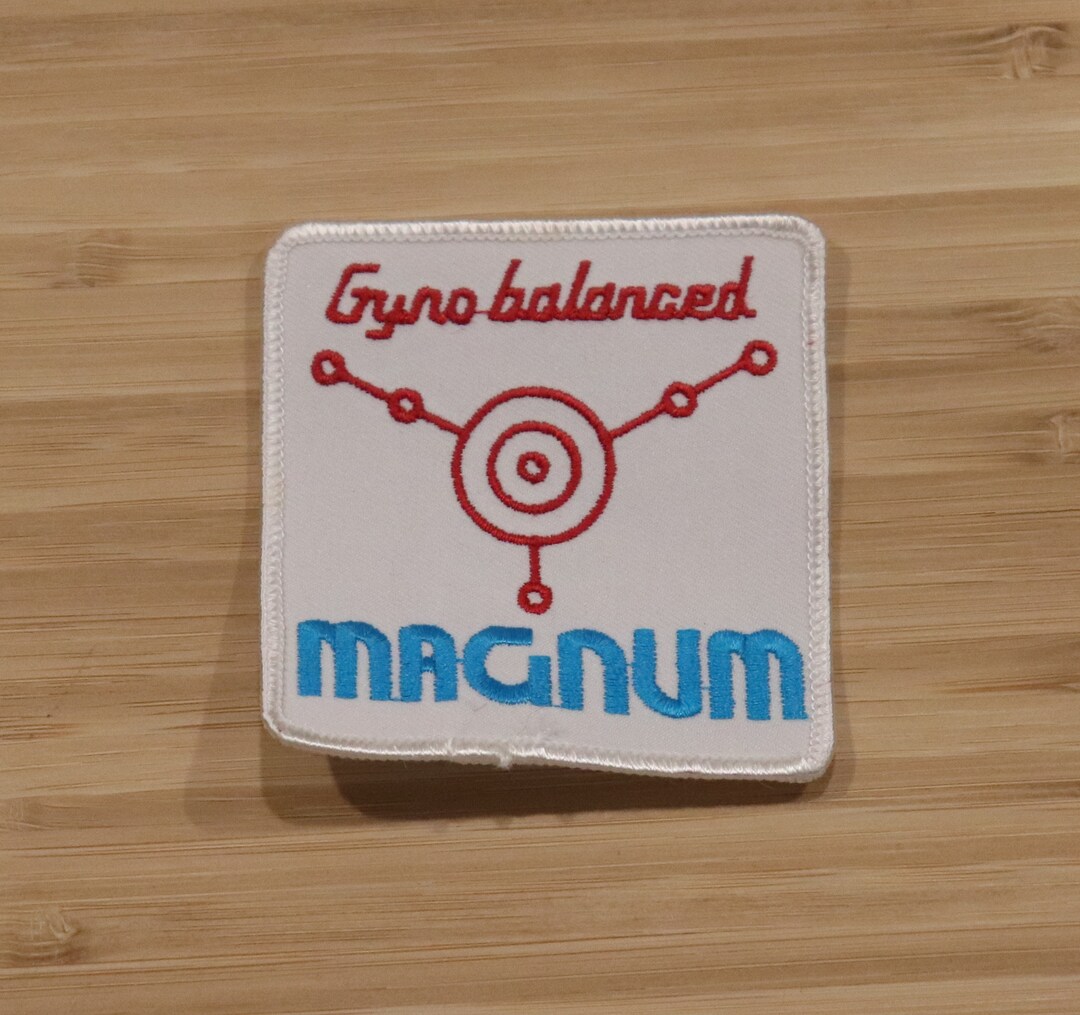 Gyro Balanced Magnum Patch Bulls Eye White Bowling Vintage Rare Retro L ...