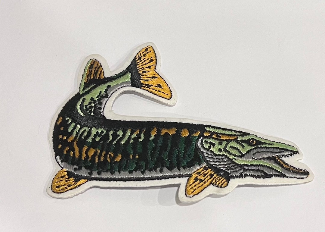 Muskellunge Muskie Fish Patch Vintage Rare Retro LK - Etsy