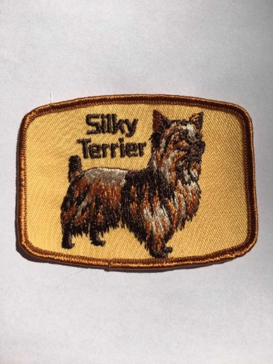 Silky TERRIER Yorkie Dog Breed PATCH Detailed Stitching L@@K Vintage ...