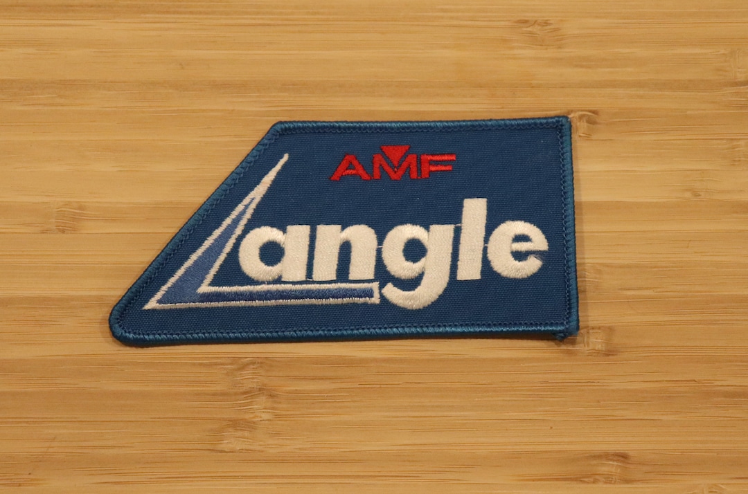AMF ANGLE Blue Bowling League Patch Vintage Rare Retro L@@K - Etsy