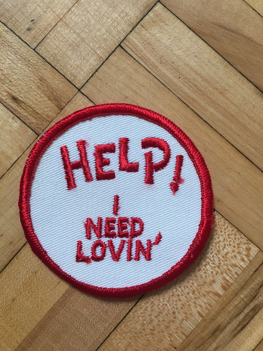 Help! I Need Lovin' Patch Risque Vintage Rare Retro L@@K - Etsy