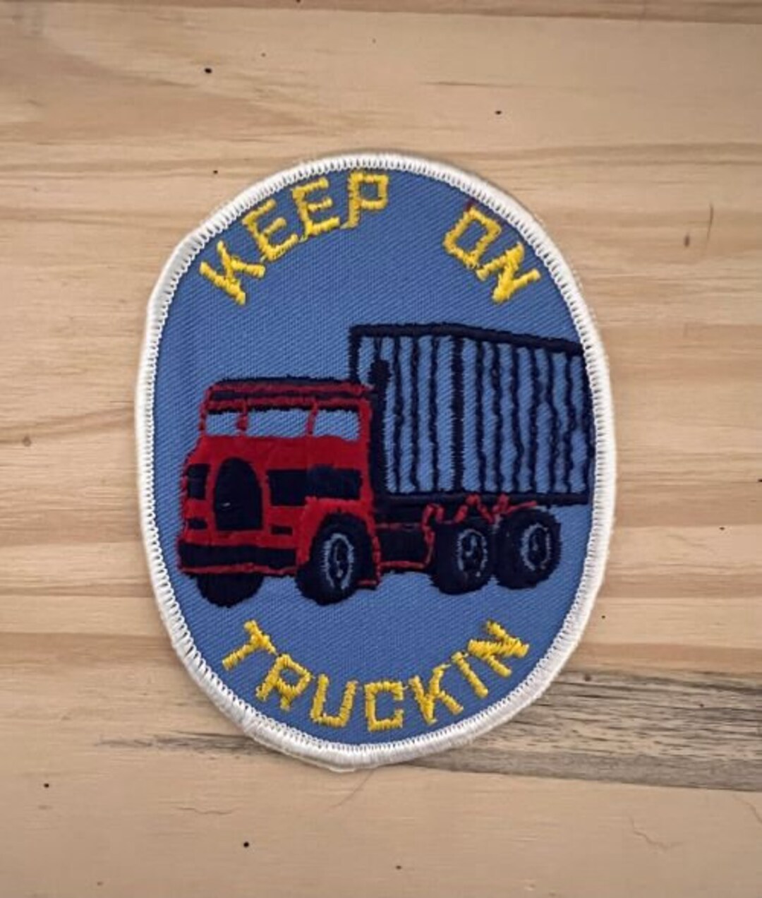 KEEP ON TRUCKIN.... Big Rig Detailed Patch Vintage Rare Retro L@@K - Etsy