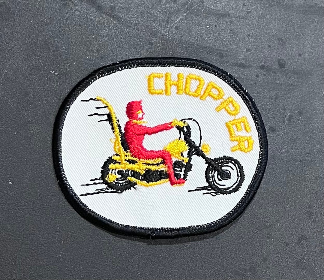 Vintage Red Rider CHOPPER Patch Rare Retro L@@K MOTORCYCLE LOVERS Easy ...