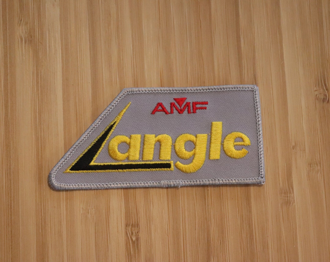 AMF ANGLE Grey Bowling League Patch Vintage Rare Retro L@@K - Etsy