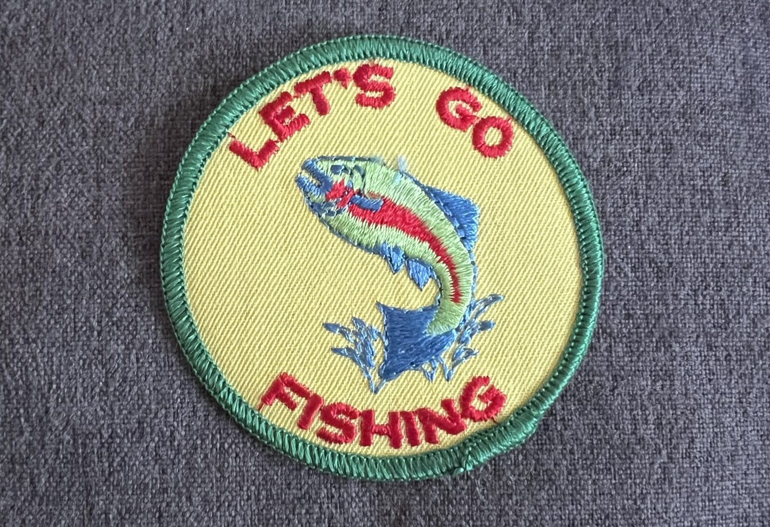 Let's Go Fishing FISH Vintage Rare Retro LK - Etsy
