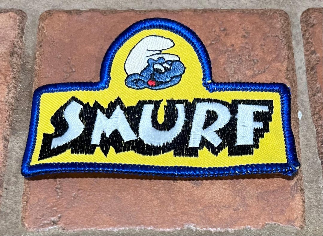 Vintage SMURF Patch Raw Retro Collectible Mint EXC - Etsy