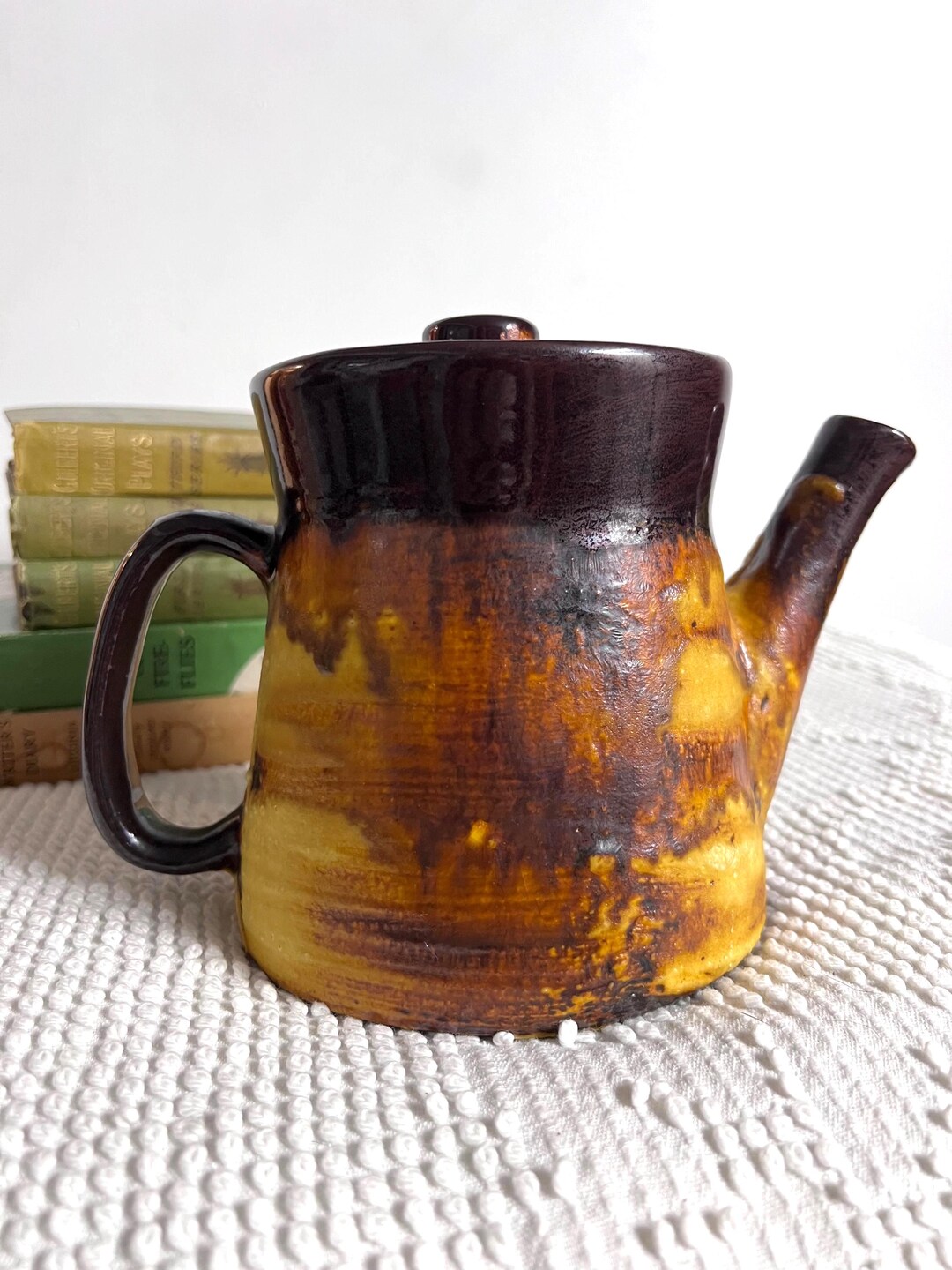 Vintage Laurentian Pottery Canadian Artisan Teapot Multicolor Finish ...
