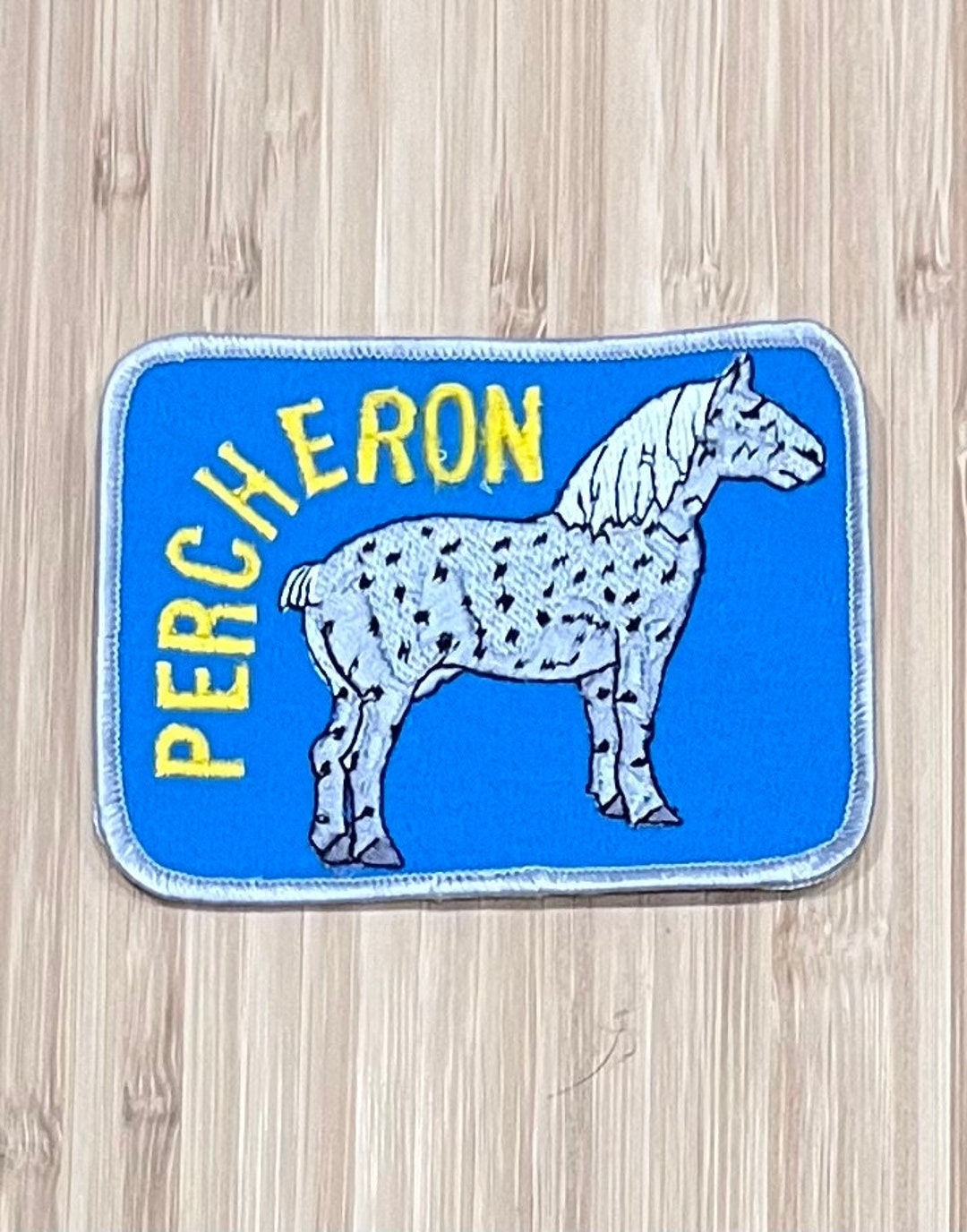 Vintage PERCHERON Horse Patch Rare Retro L@@K Farm Cattle Agriculture ...