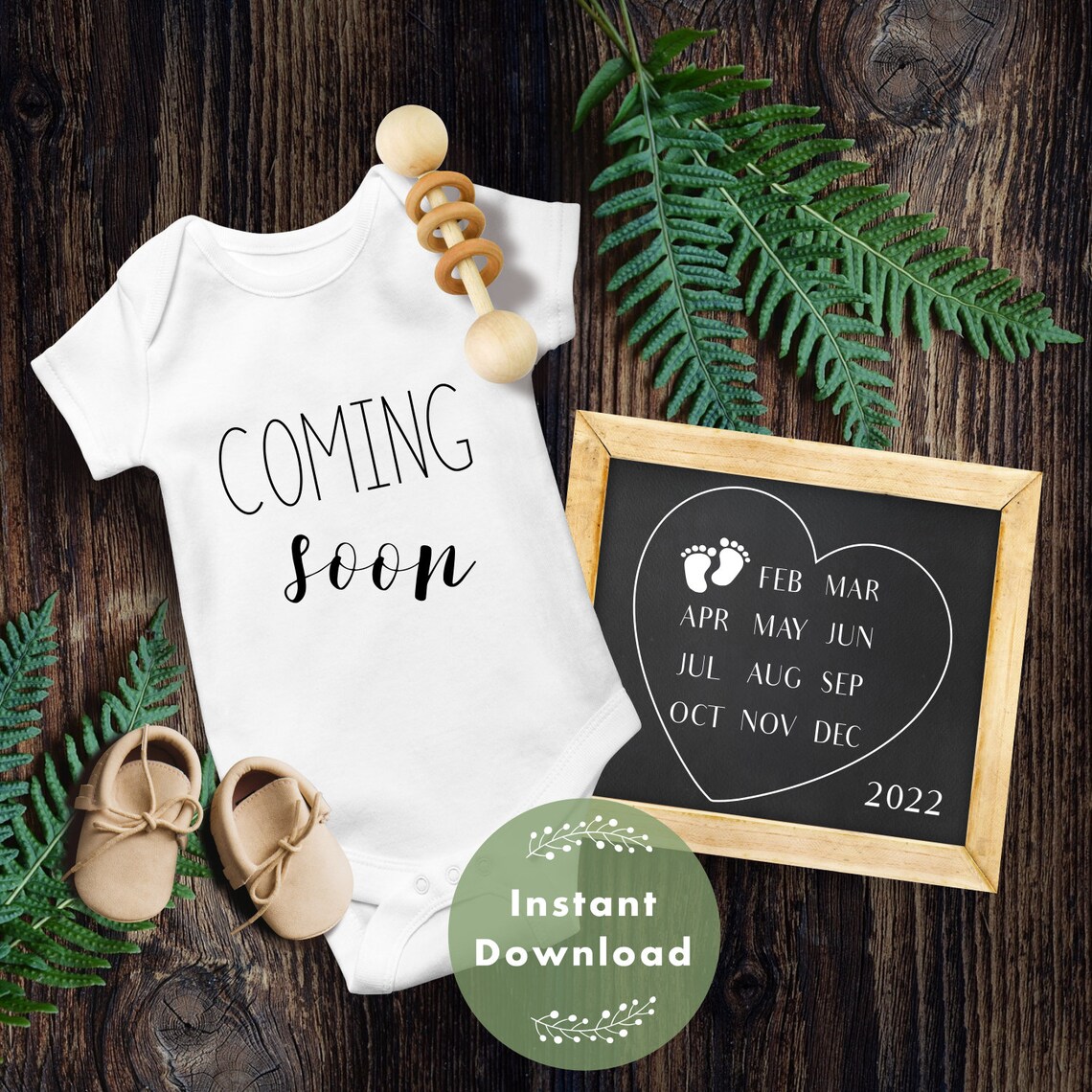 Pregnancy Announcement Blank Template