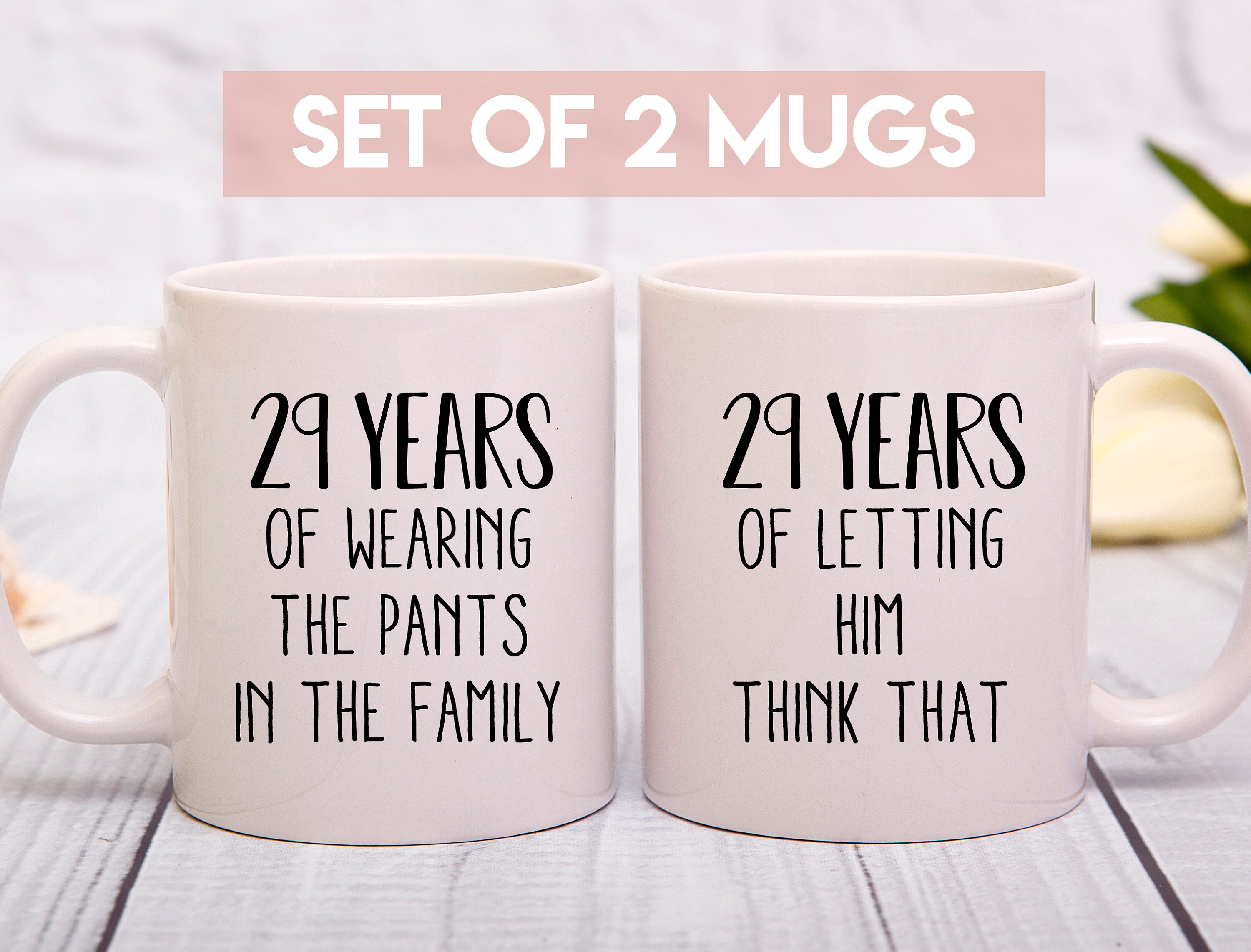 29th Anniversary Gift 29th Wedding Anniversary Mug 29 Years Etsy