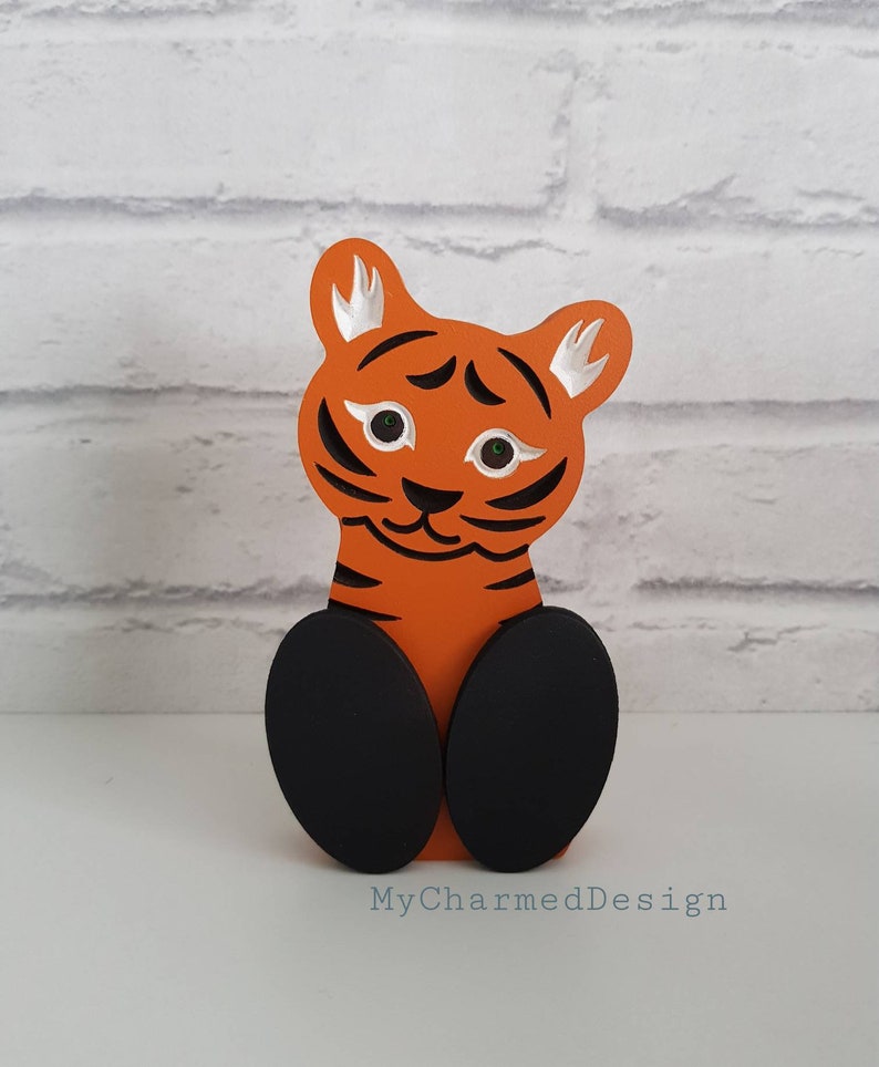 Jungle/safari 'wonky' Animals Shelf Decor Nursery - Etsy