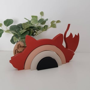 Fox Rainbow Shelfie, Kids Room Decor, Woodland Nursery, Adventure - Etsy