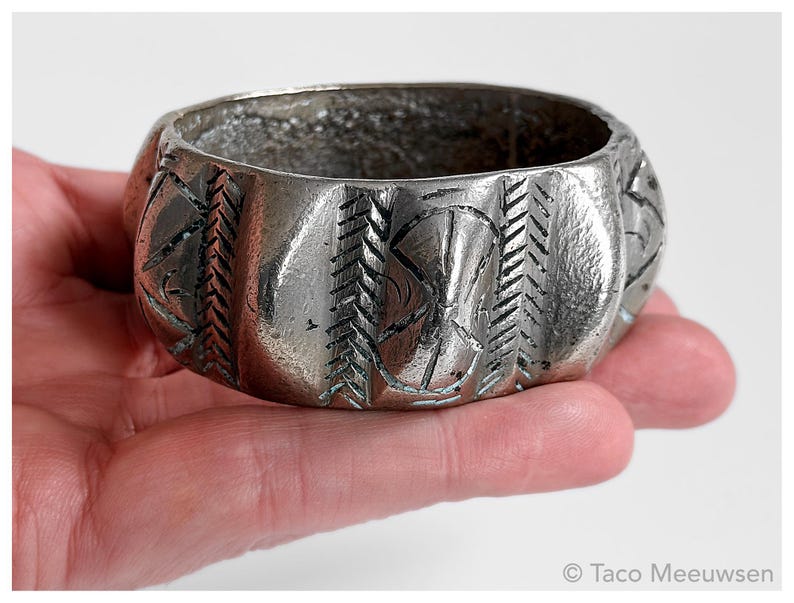 Rare Berber Amazigh Aït Atta Tribe, Cast Silver Bracelet, Morocco - Etsy UK