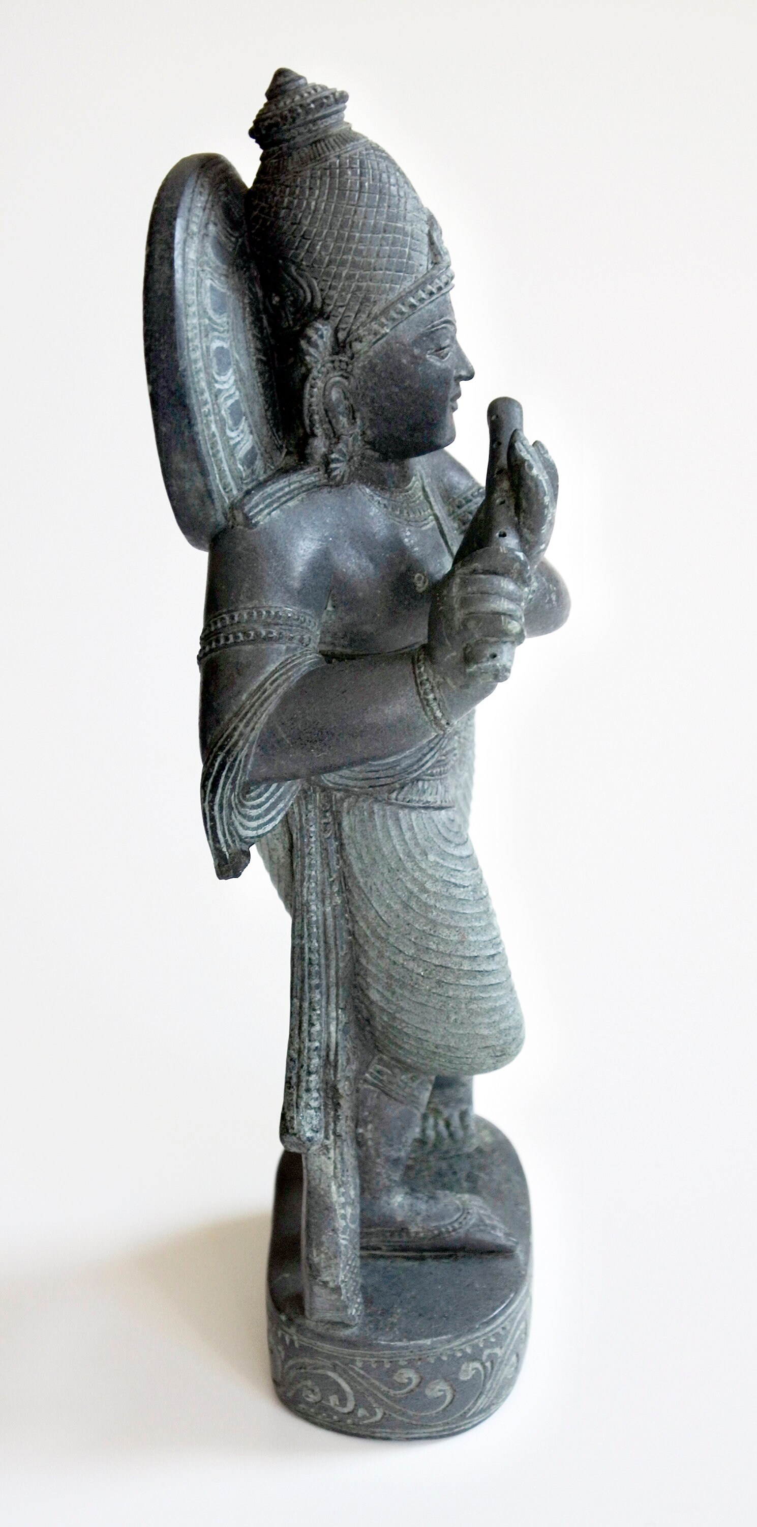 India Hard Stone Statuette Anaya Nayanar Playing the Flute - Etsy UK
