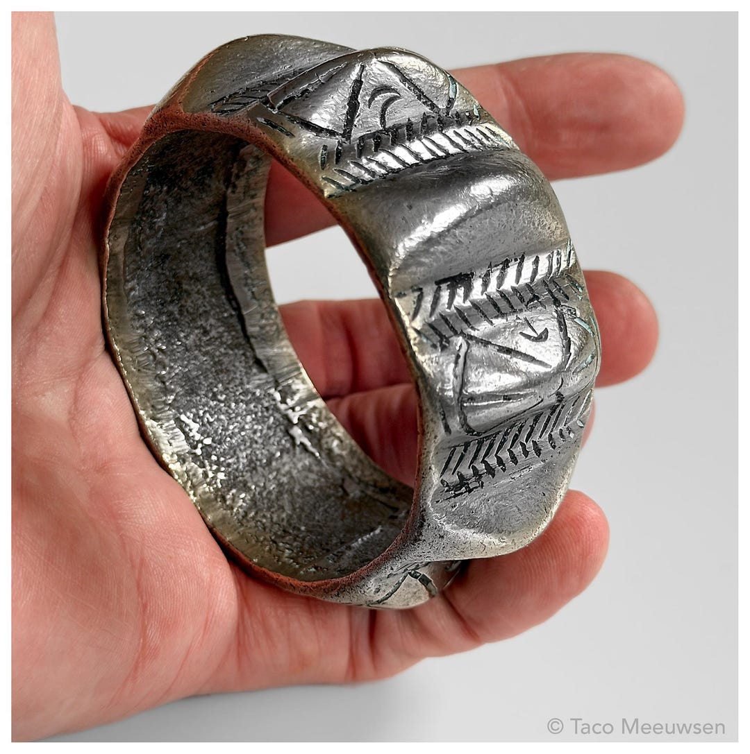 Rare Berber Amazigh Aït Atta Tribe, Cast Silver Bracelet, Morocco - Etsy