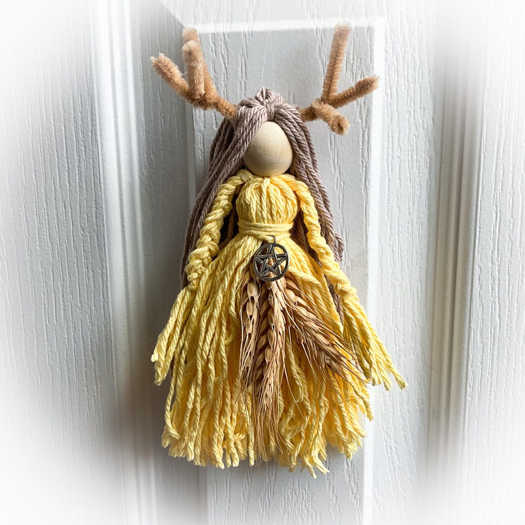 Lughnasadh Abundance Goddess. Lammas Yarn Doll Goddess. Harvest Decor ...