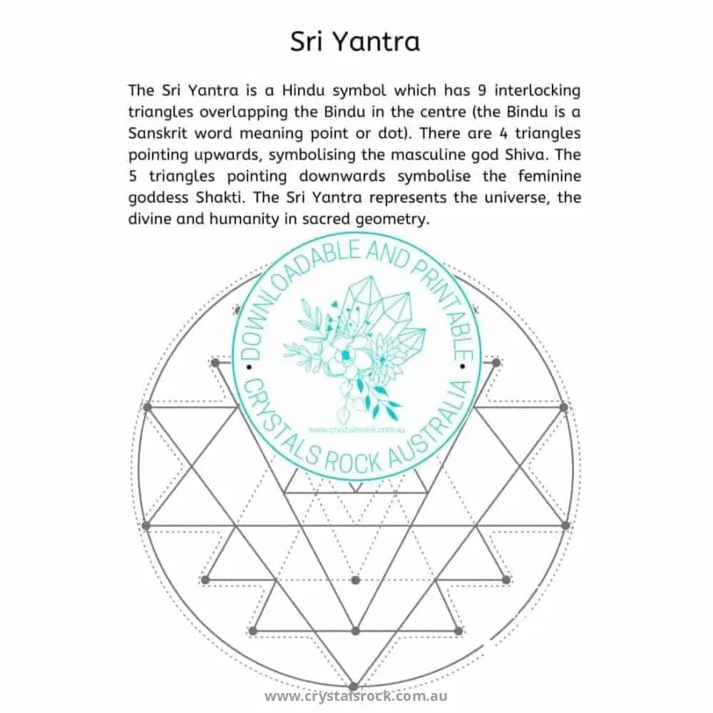 Sacred Geometry Crystal Grid Guide - Etsy