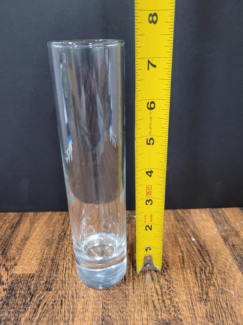 1.75 X 7.5 Tall Cylinder Shape Clear Flower Glass - Etsy