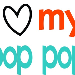 I Love My POP POP Funny Baby Onesie 100% Cotton FREE Shipping - Etsy