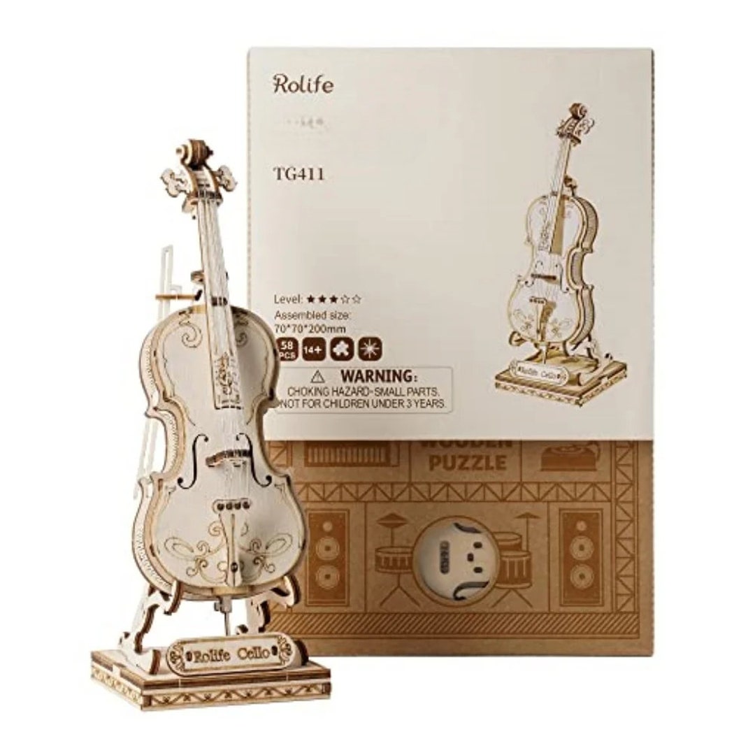 DIY Model Kits Wood Craft Building Kits 3D Wooden Puzzle Violin - Etsy
