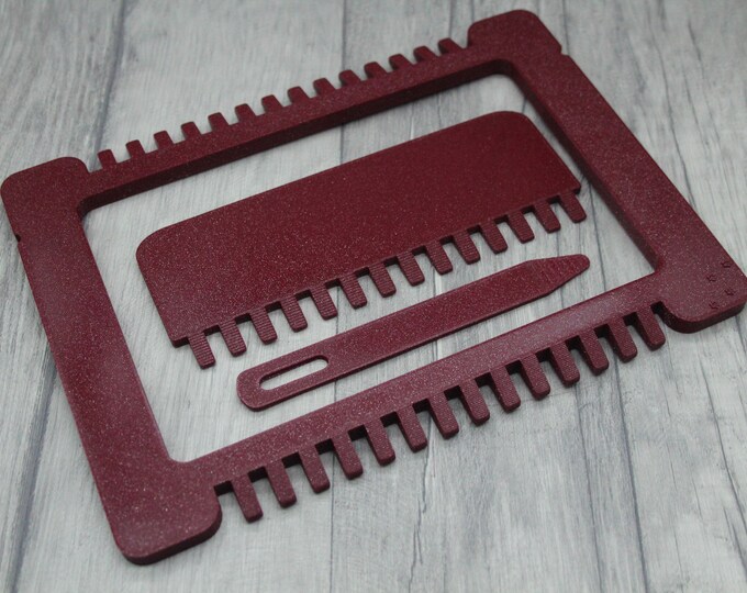 Small and Sturdy 3D Printed Loom With Tools, Great for Small Weaving ...