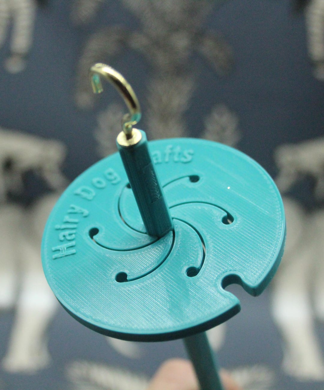 Turquoise (imperfect)- Top Whorl Spindle, Travel Spindle, Travel ...