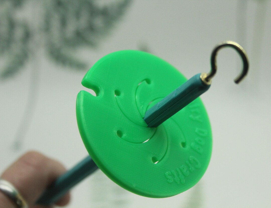 Turquoise Green VERY IMPERFECT Top Whorl Spindle, Travel Spindle ...