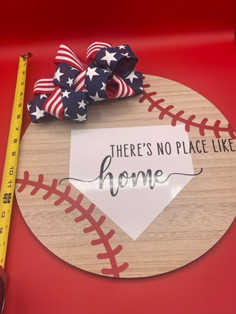 Baseball Door Sign Rustic Wood Sign Front Door Decor Door - Etsy