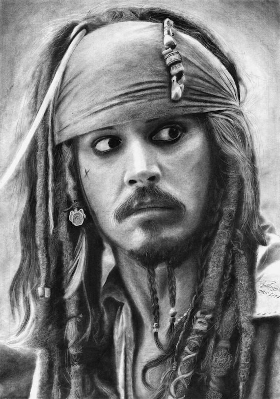 Prints Art & Collectibles Music & Movie Posters Realistic Portrait ...