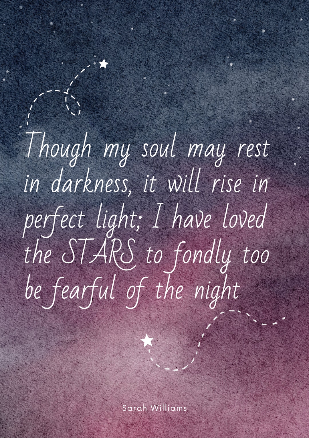 Sarah Williams Poem Digital Download - Etsy