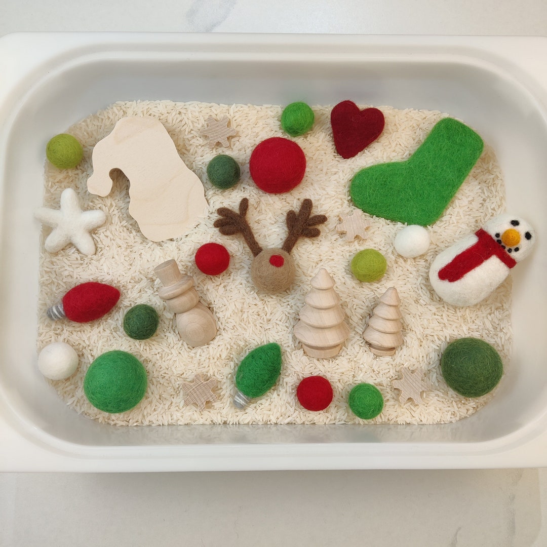 Christmas Sensory Bin/montessori Kit/educational Toys/plastic Free ...