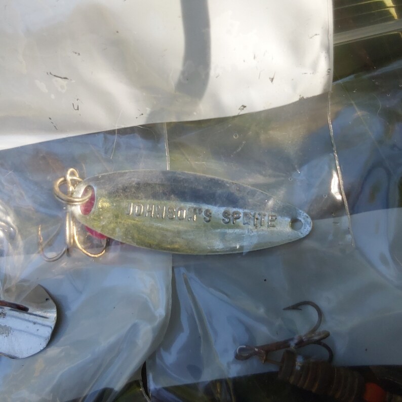 Vintage Fishing Lure Collection: Johnson's Sprite, Red Eye Spinners - Etsy