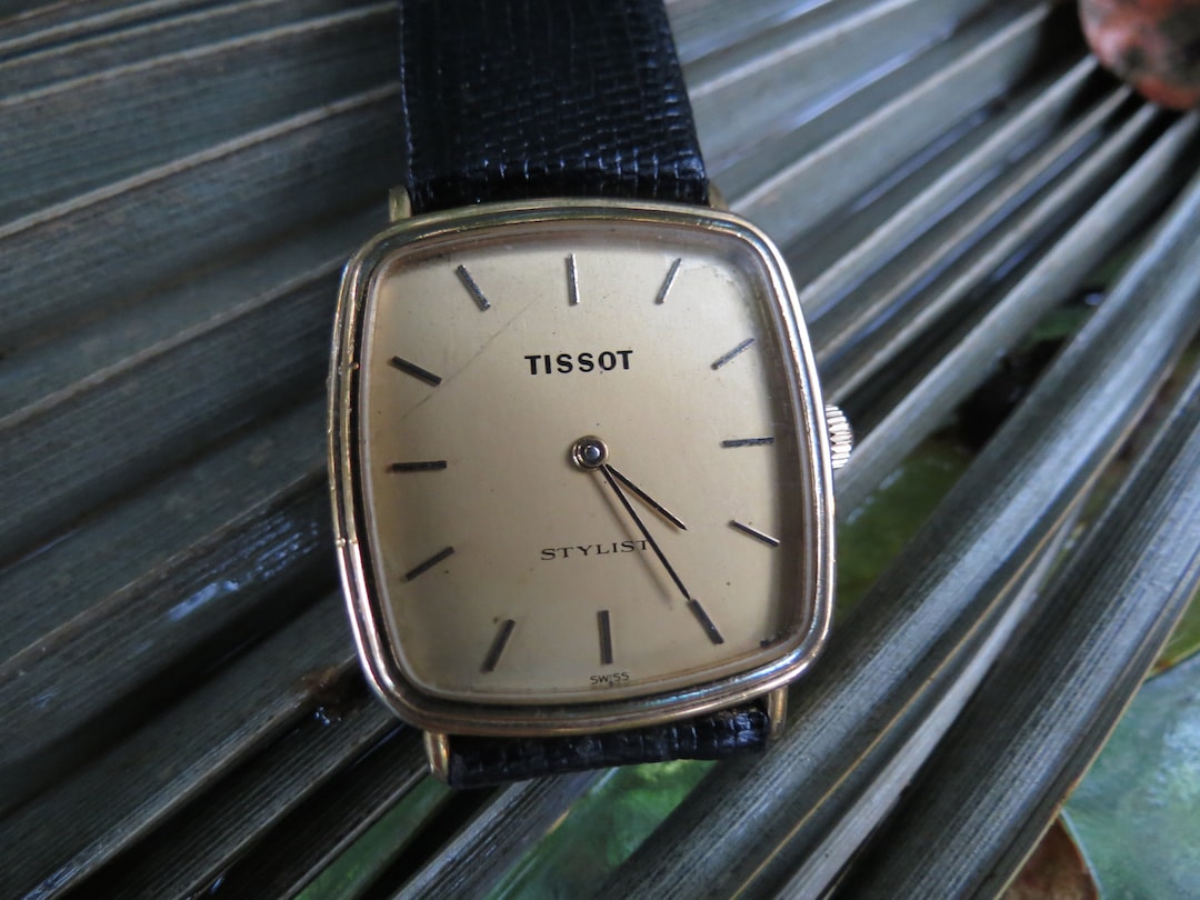 Tissot "stylist" Men's Gold Filled Wrist Watch - Vintage Manual Wind ...
