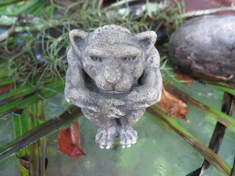 Miniature Garden Statue Mythical Creature Plaster Figurine | Etsy