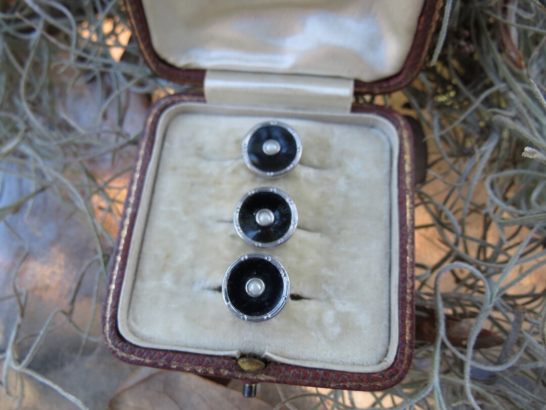 Antique Collar Button Set: English Cased Buttons - Etsy