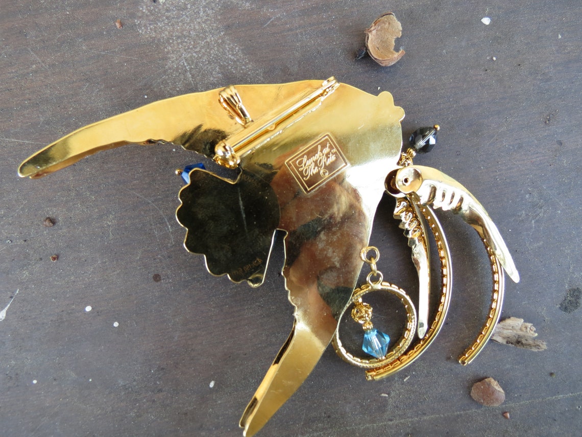 Lunch at the Ritz Angelfish Brooch LATR Enamel Angel Fish | Etsy