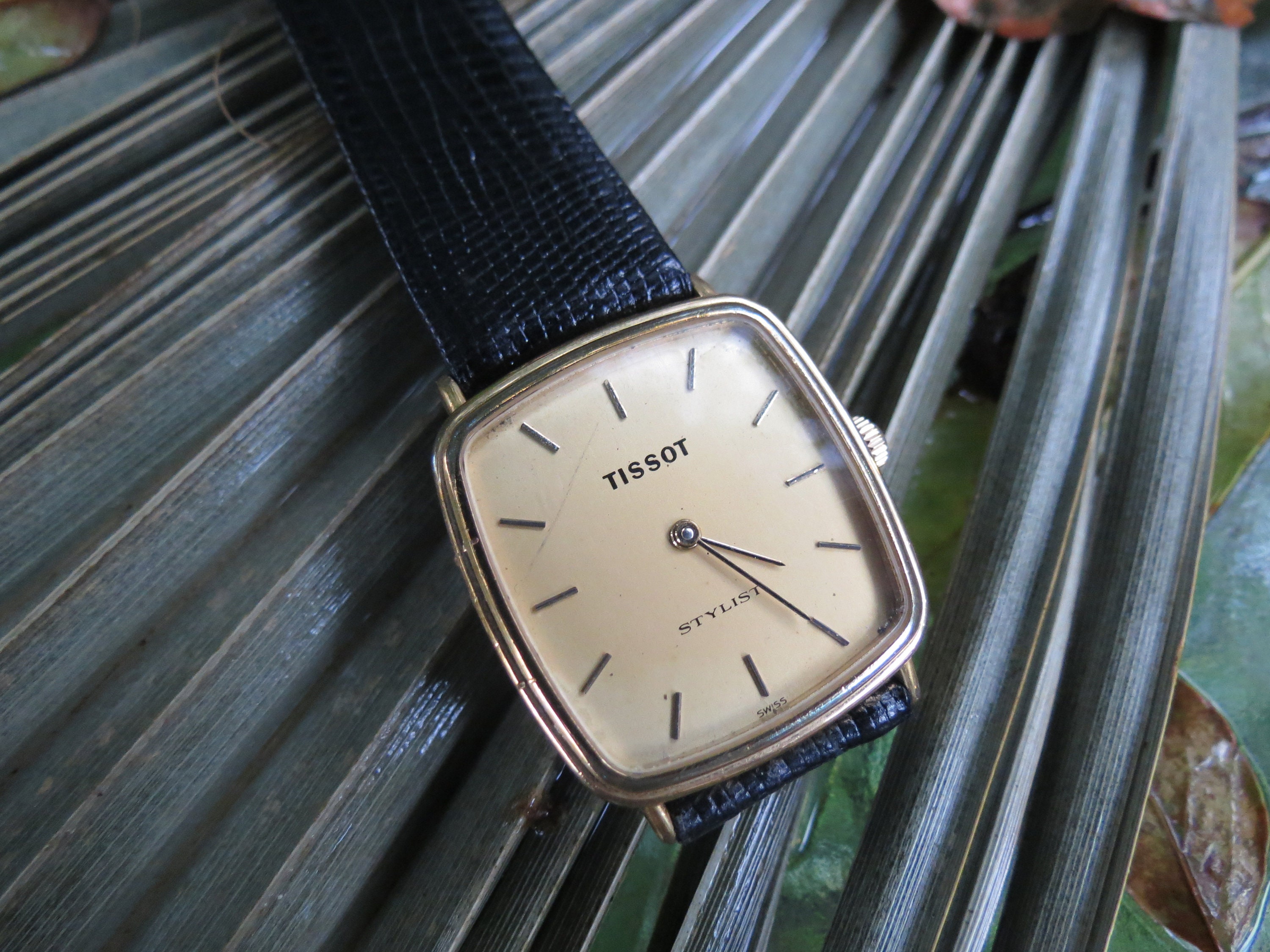 Tissot "stylist" Men's Gold Filled Wrist Watch - Vintage Manual Wind ...